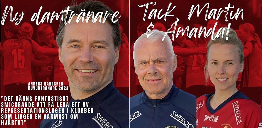 Tack Martin & Amanda - och välkommen, Anders! / Vänersborgs IF - Damer